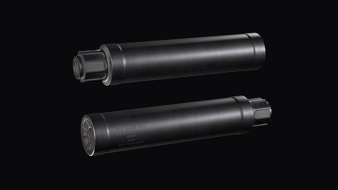 3D model SIG SAUER SRD9 9mm Suppressor VR / AR / low-poly | CGTrader