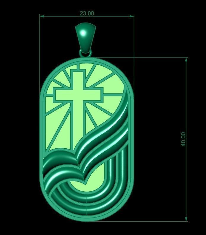 Gold Christian Cross 3d Print Mode free 3D model 3D printable | CGTrader