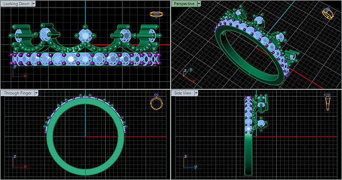 Crown Ring engagement ring silver gold 3D model 3D printable | CGTrader