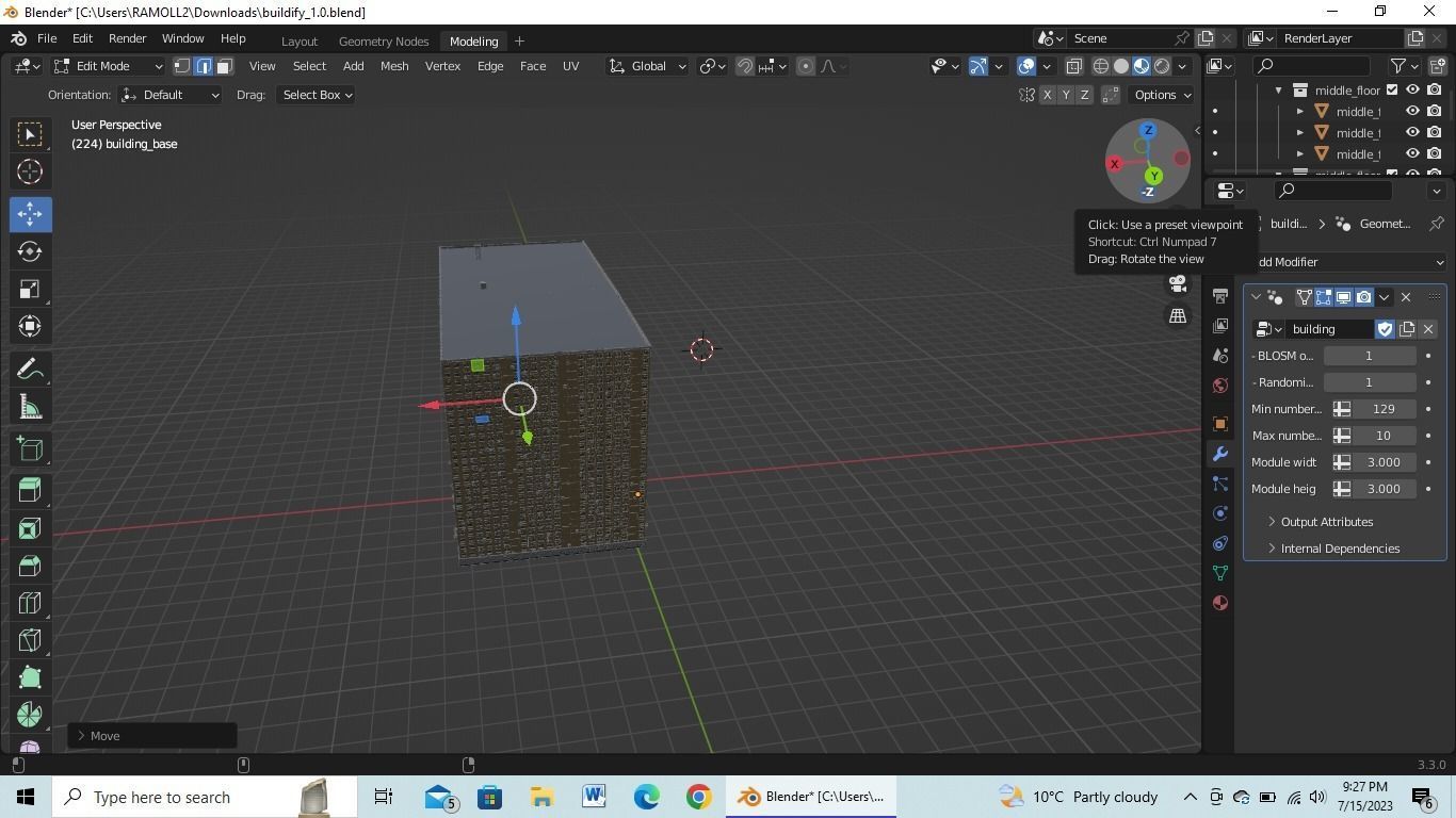 3D model 2 buildings VR / AR / low-poly | CGTrader