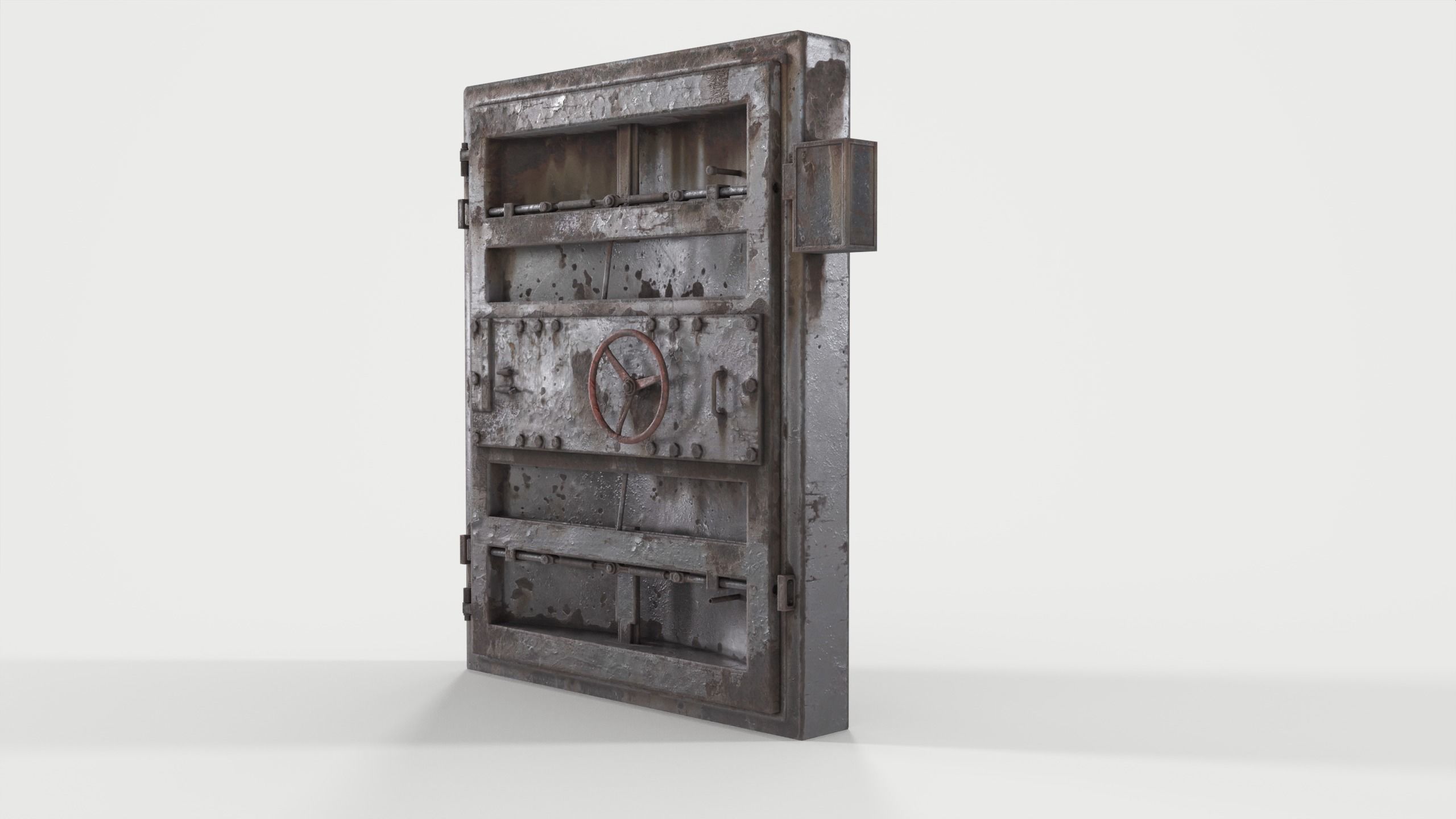 3D model Bunker door Pbr lowpoly bunker gate 02 VR / AR / low-poly ...
