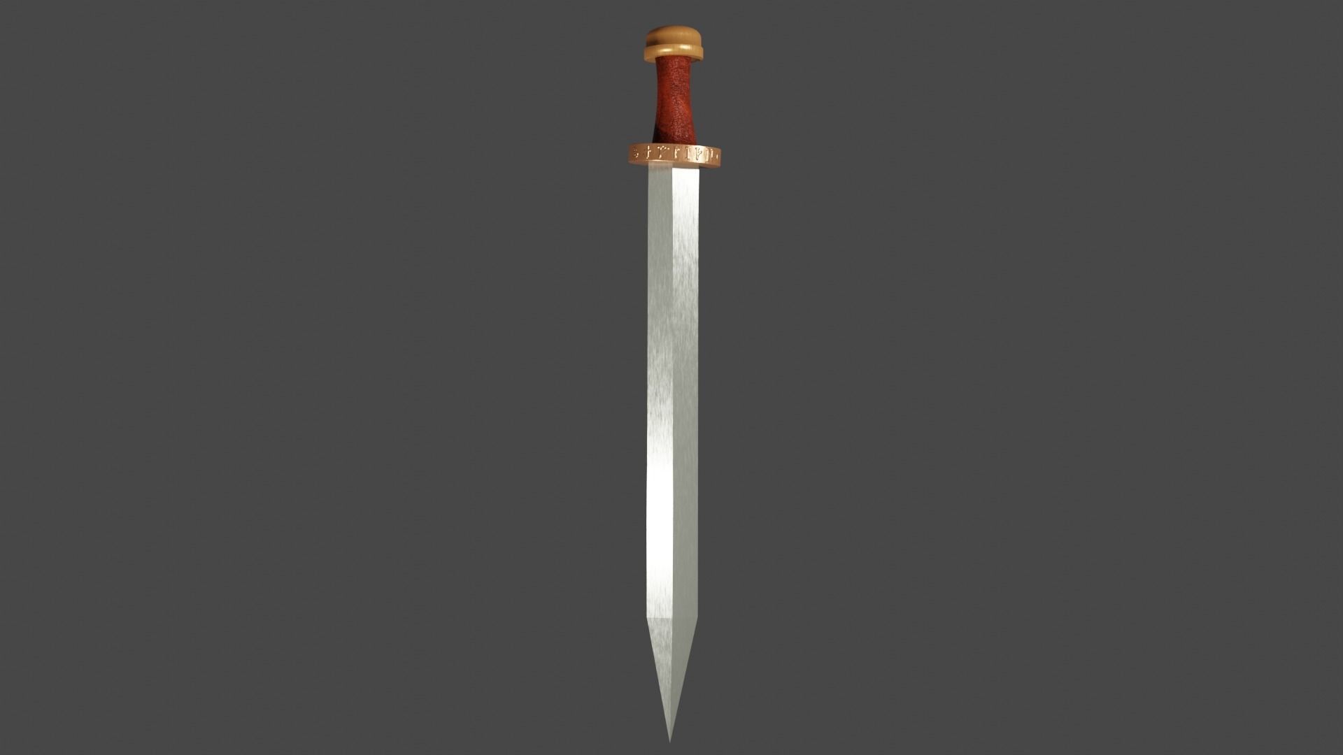 3D model Spatha sword VR / AR / low-poly | CGTrader