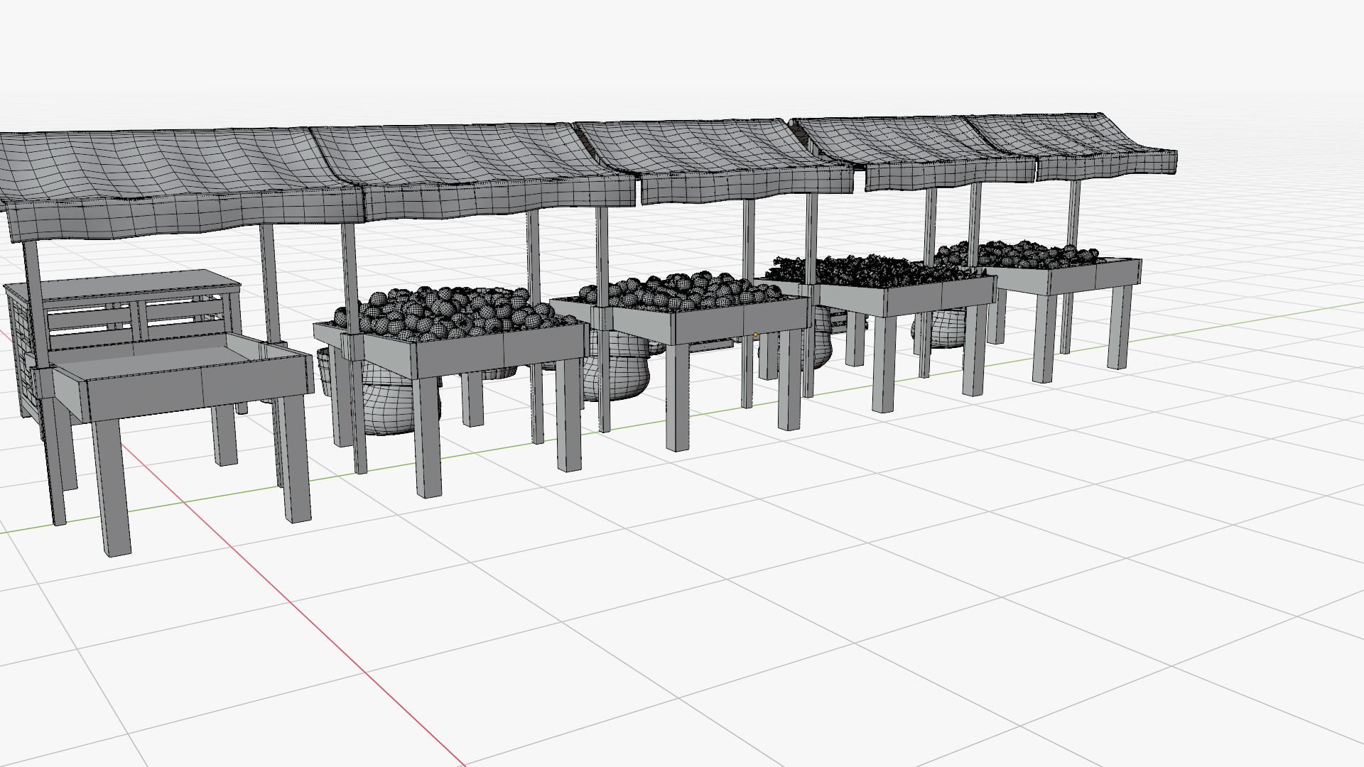3D model Marketplace - Old Shop - Cartoon Style VR / AR / low-poly ...