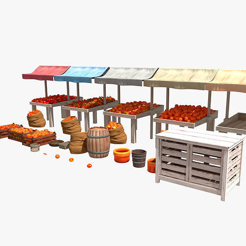 3D model Marketplace - Old Shop - Cartoon Style VR / AR / low-poly ...