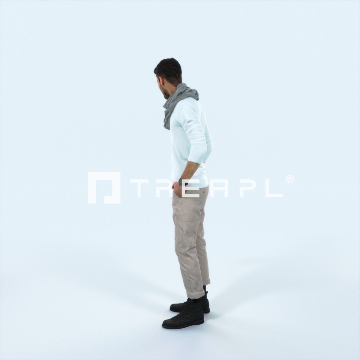 3D model Posture 03M Couple Casual Man VR / AR / low-poly | CGTrader