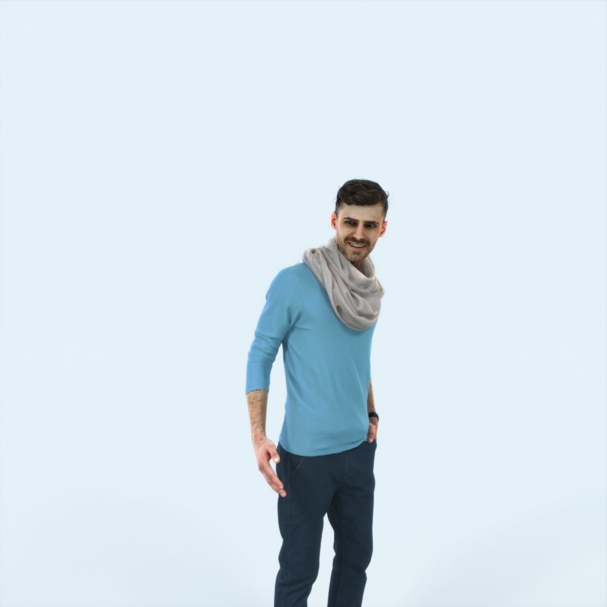 3D model Posture 03I Couple Casual Man VR / AR / low-poly | CGTrader