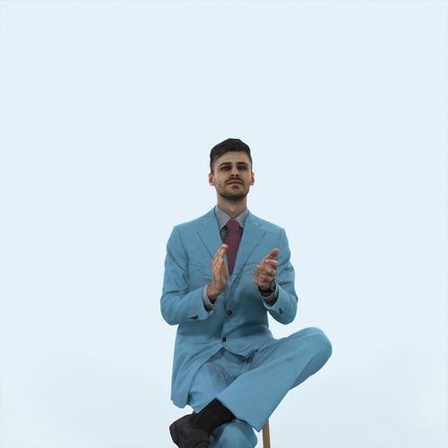 3D model Posture 19G Clapping Sitting Elegant Man VR / AR / low-poly ...