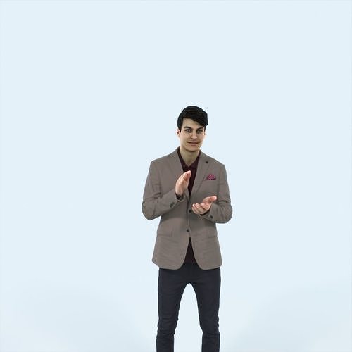 3D model Prime 04K Clapping Casual Man VR / AR / low-poly | CGTrader