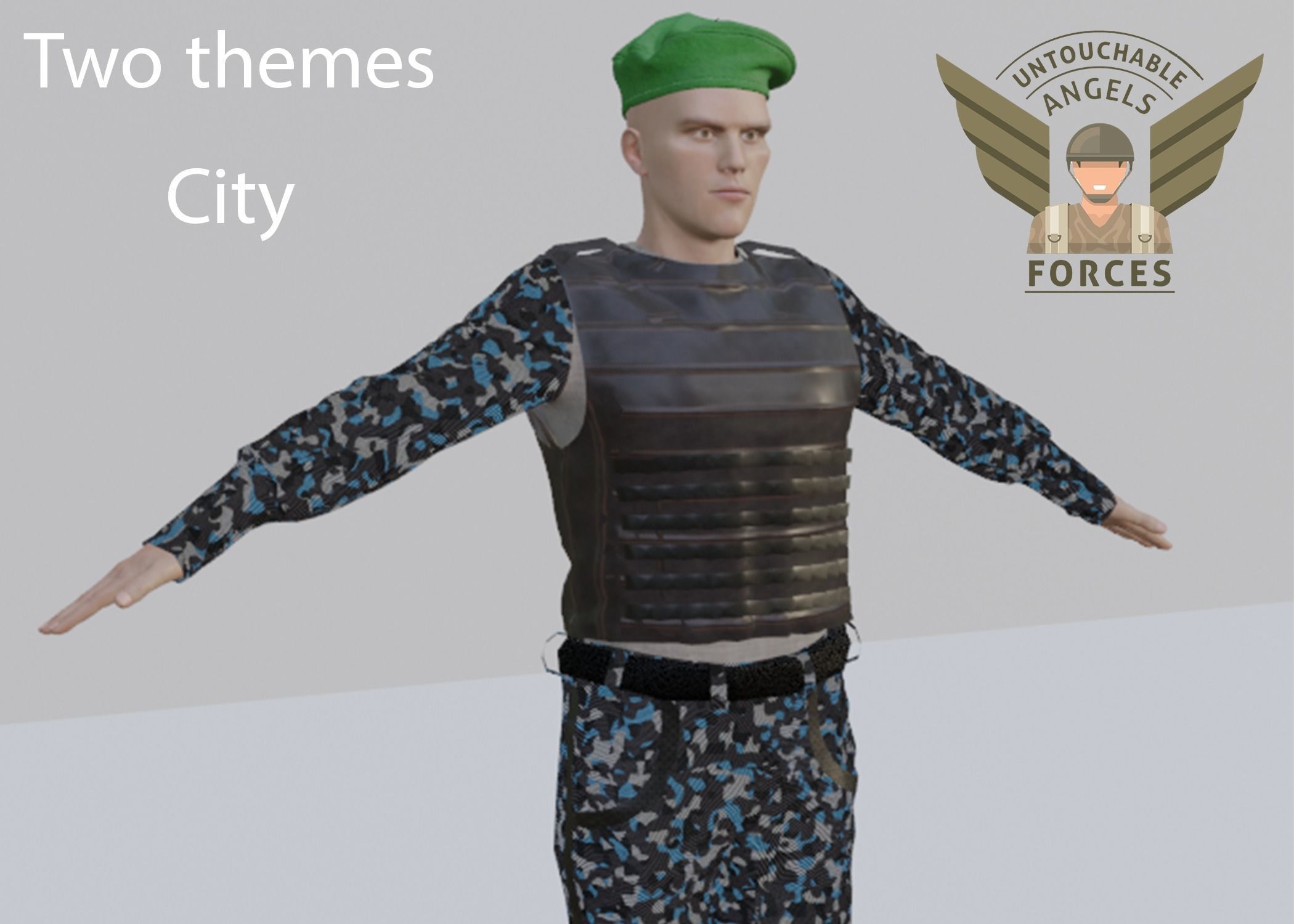 Commando 3D model rigged | CGTrader