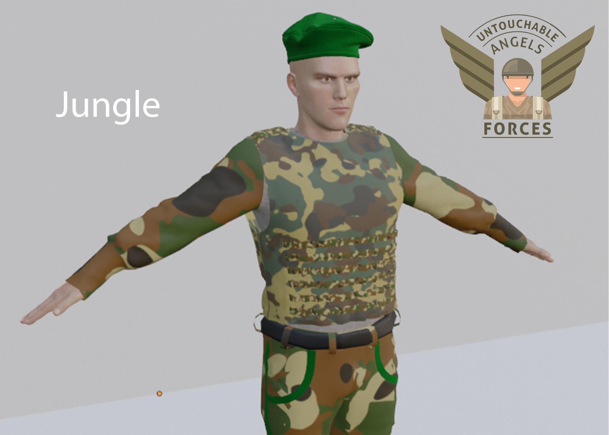 Commando 3D model rigged | CGTrader
