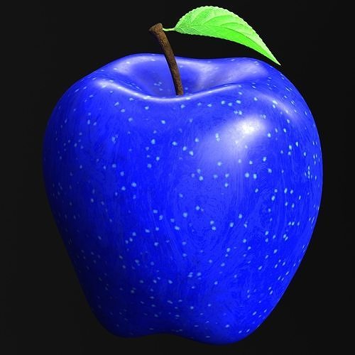 Blue Apple Fruit 3D model | CGTrader