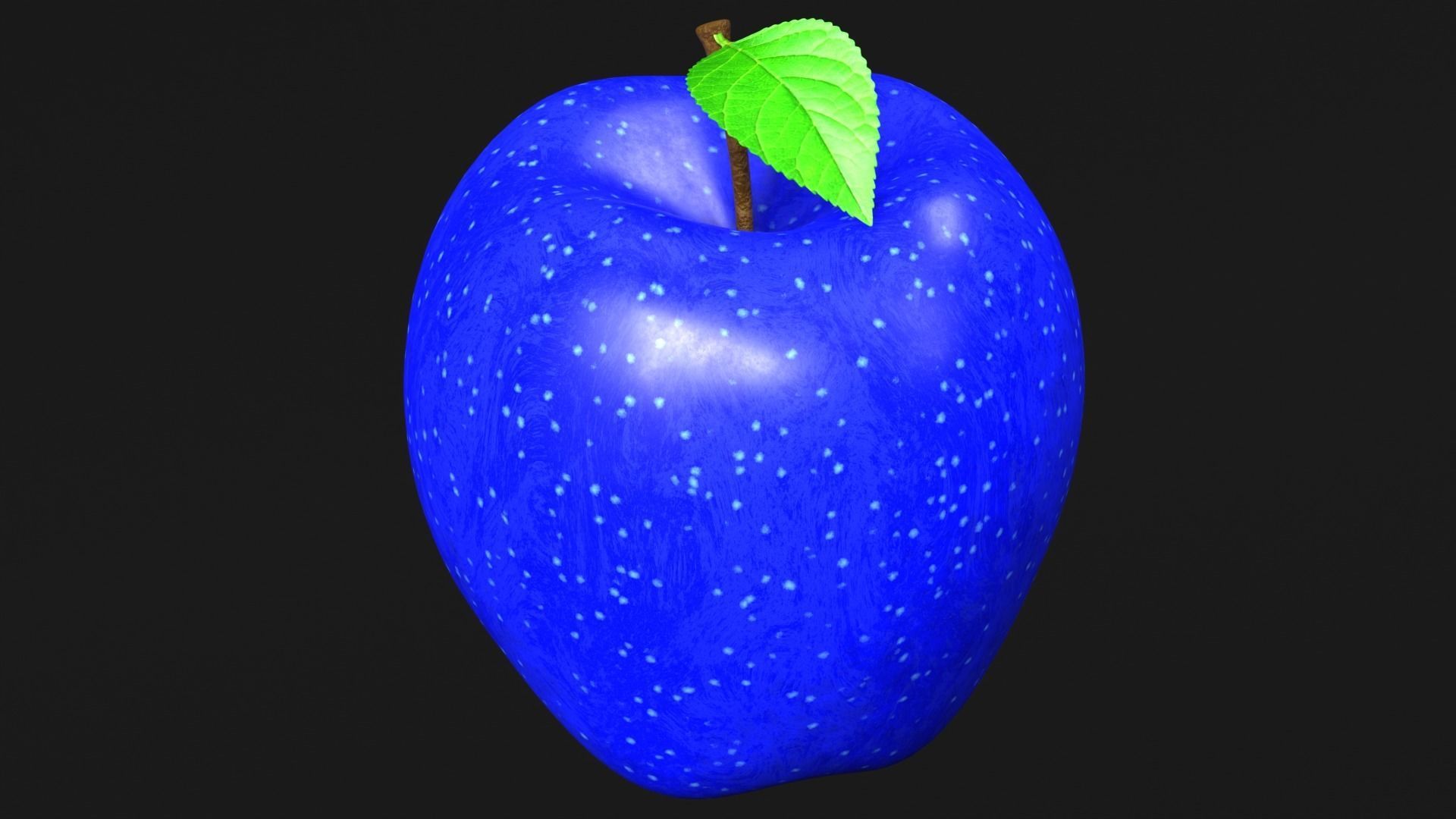 Blue Apple Fruit 3D model | CGTrader