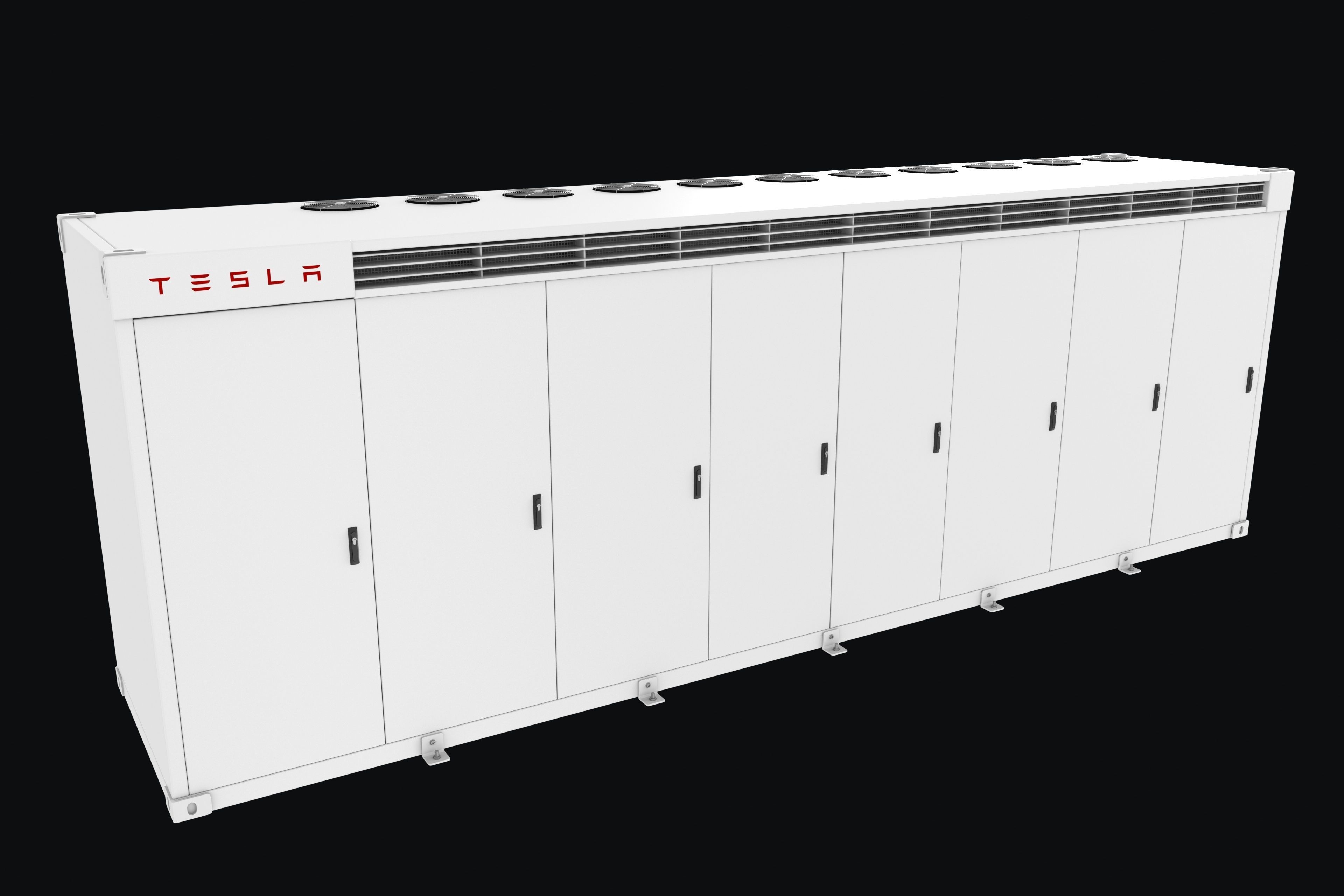 Energy Storage System Tesla Megapack 3D model | CGTrader
