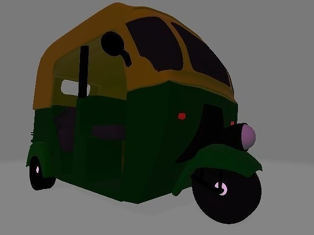 3D model AUTO RICKSHAW 3D BY BLENDER VR / AR / low-poly | CGTrader