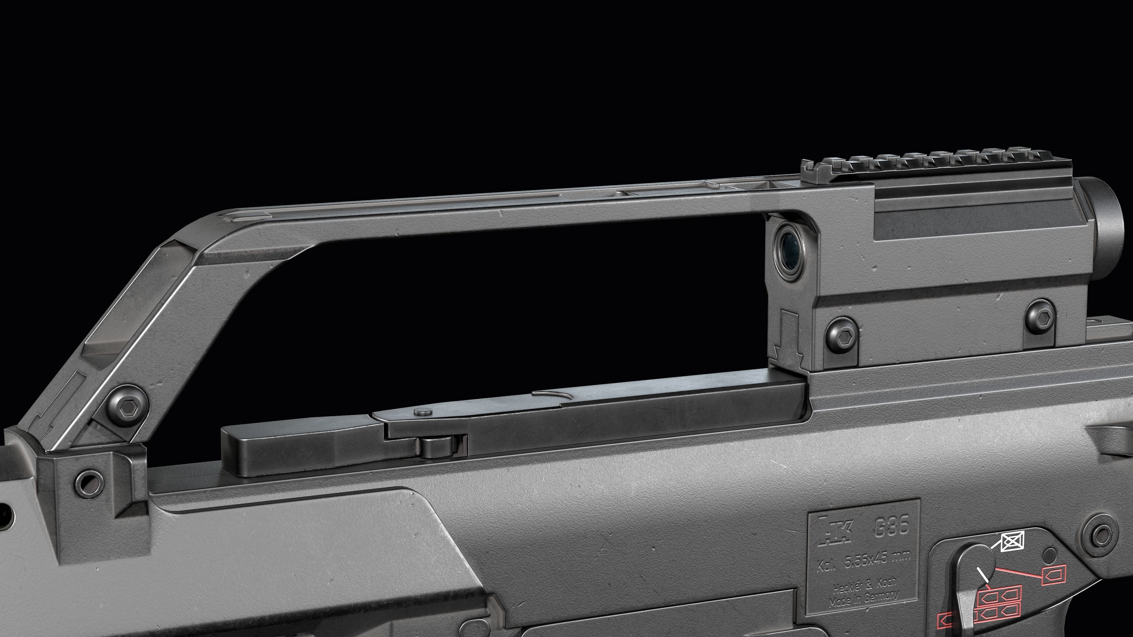 3D model Fully modular assault rifle HK G36 G36E G36K G36KE G36C VR ...