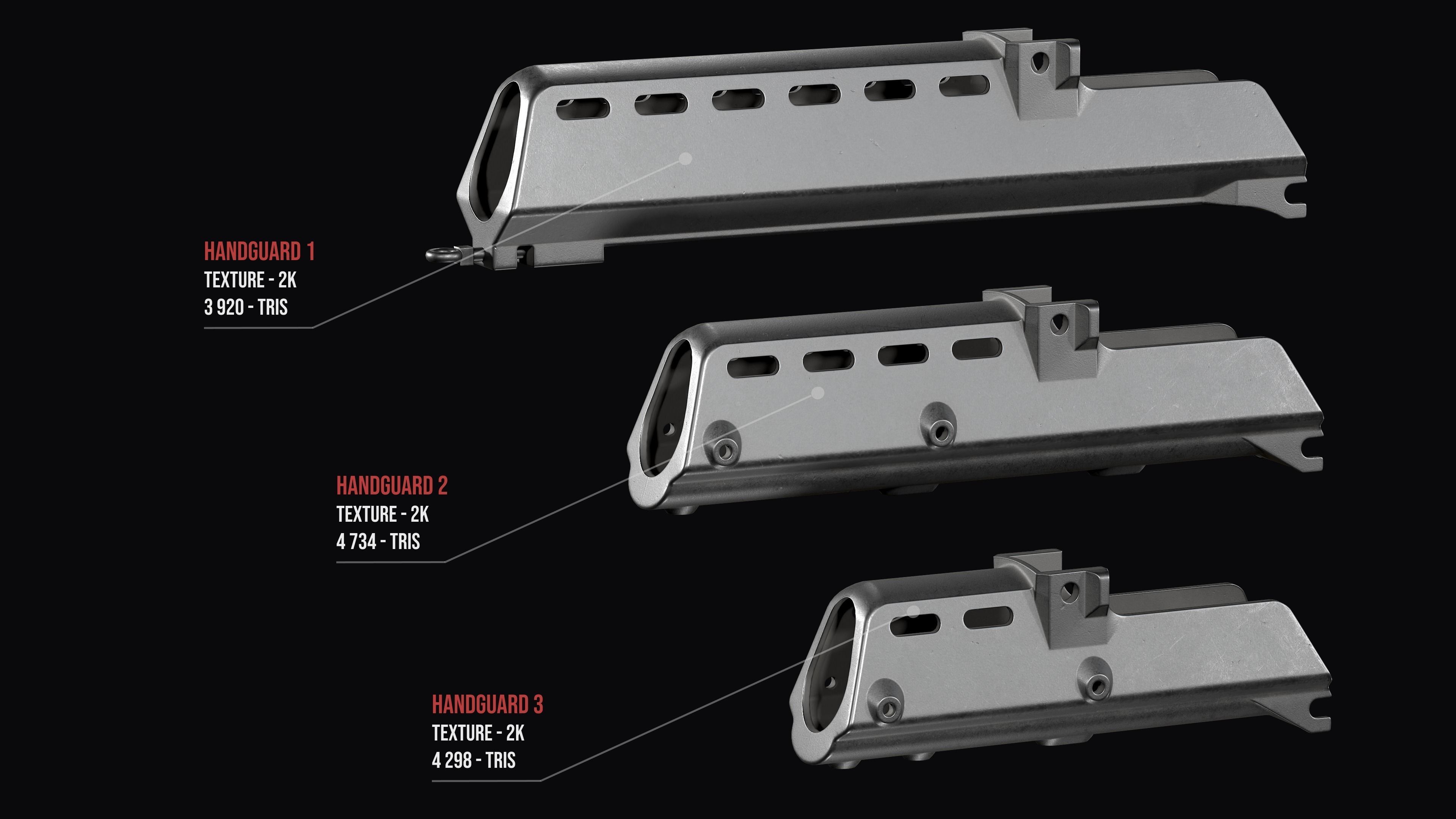 3D model Fully modular assault rifle HK G36 G36E G36K G36KE G36C VR ...