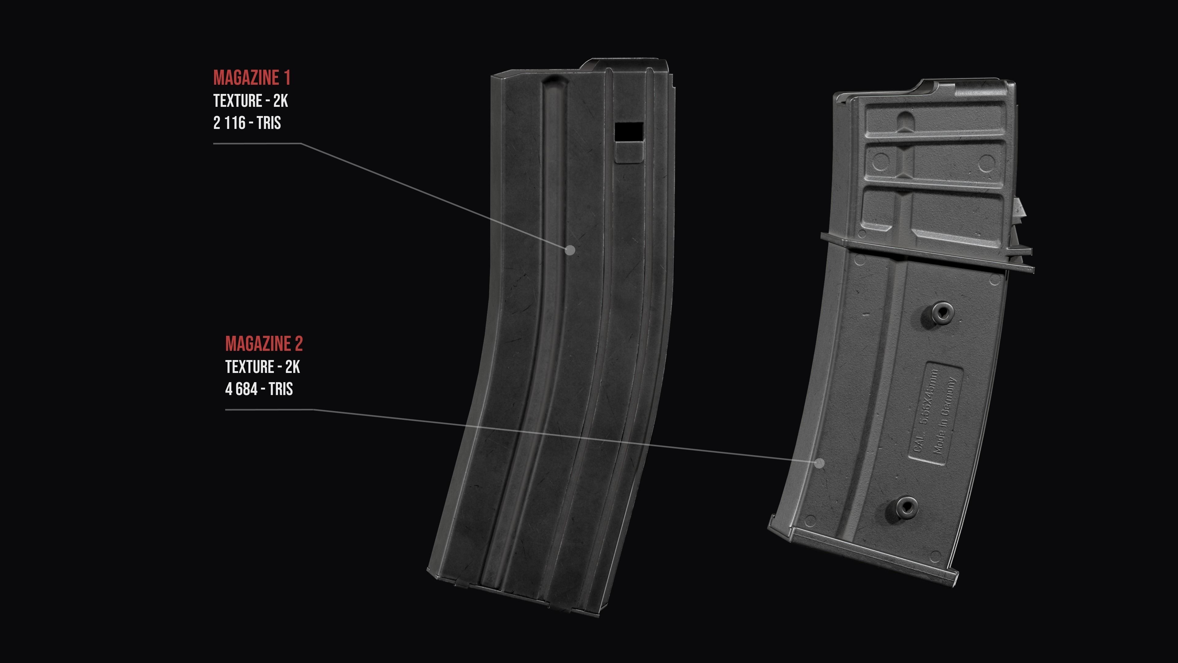 3D model Fully modular assault rifle HK G36 G36E G36K G36KE G36C VR ...