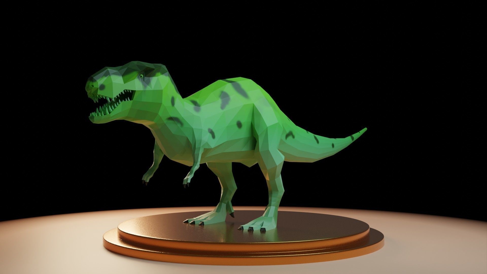 3D model Tyrannosaurus Rex - Low Poly T-Rex VR / AR / low-poly | CGTrader