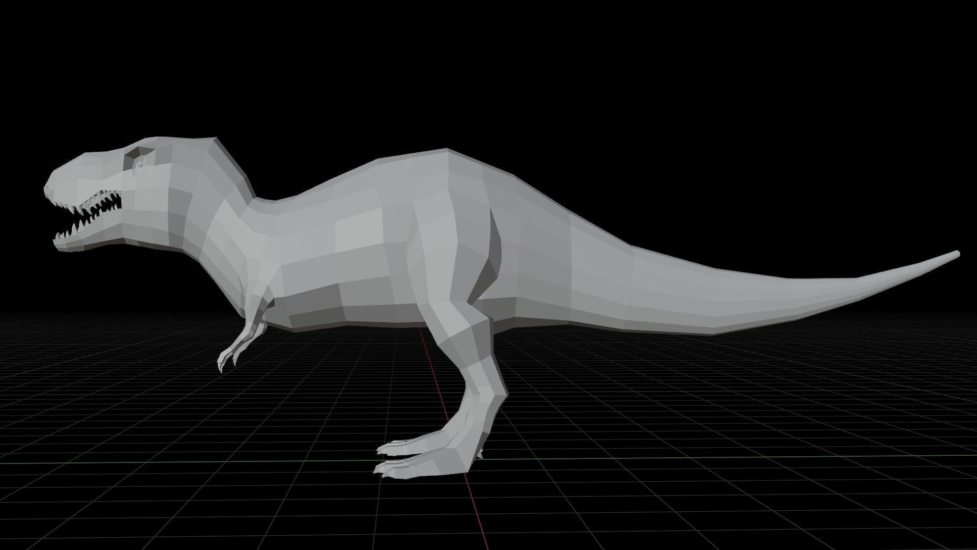3D model Tyrannosaurus Rex - Low Poly T-Rex VR / AR / low-poly | CGTrader