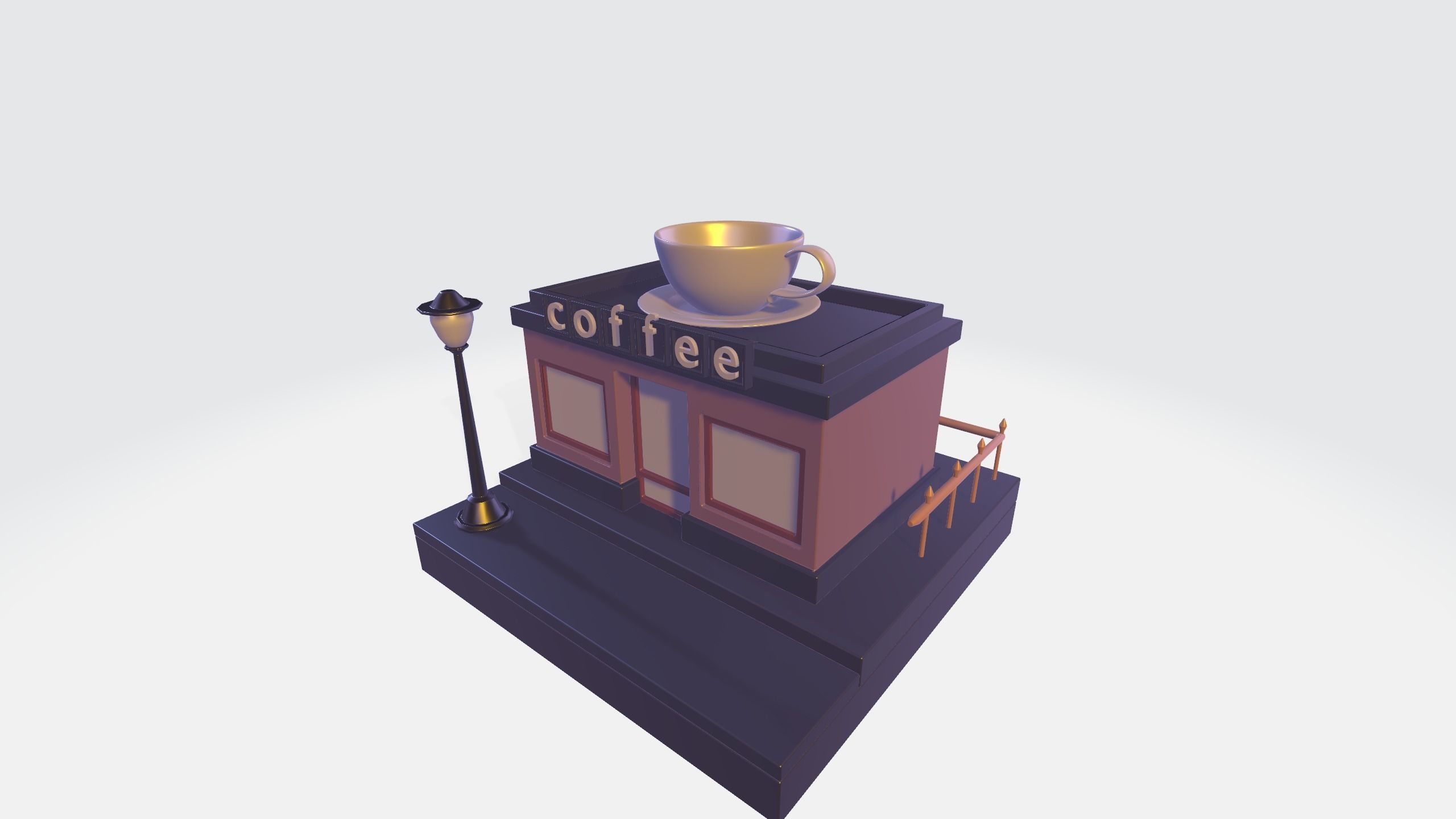 Coffee Shop 3D model | CGTrader