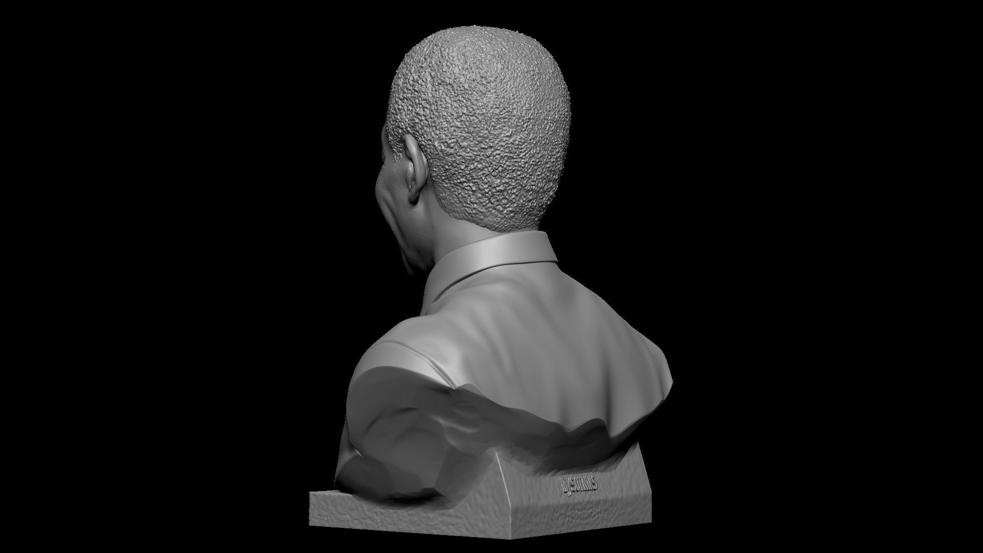 Nelson Mandela 3D model 3D printable | CGTrader