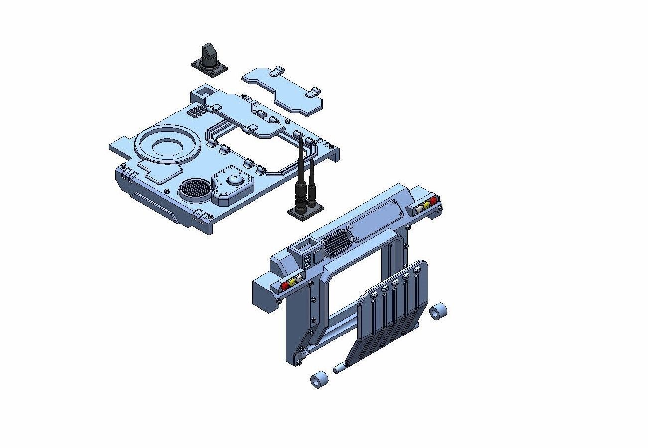 Closed Compartment for tracked IMPULSOR 3D model 3D printable | CGTrader