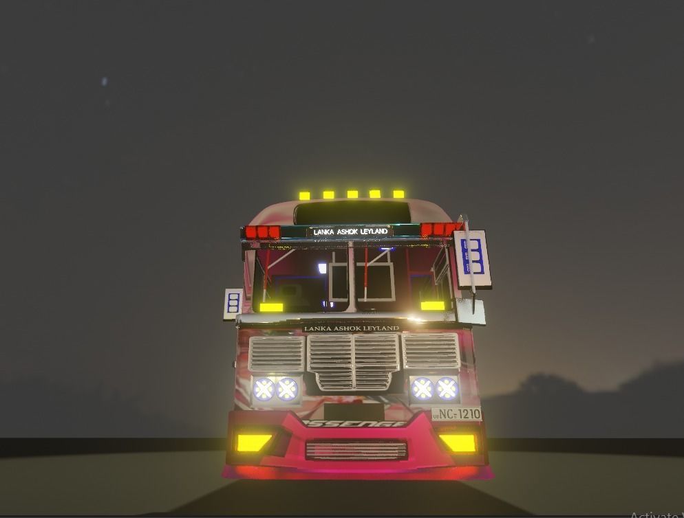 3D model Lanka Ashok Leyland Bus - Viking VR / AR / low-poly | CGTrader