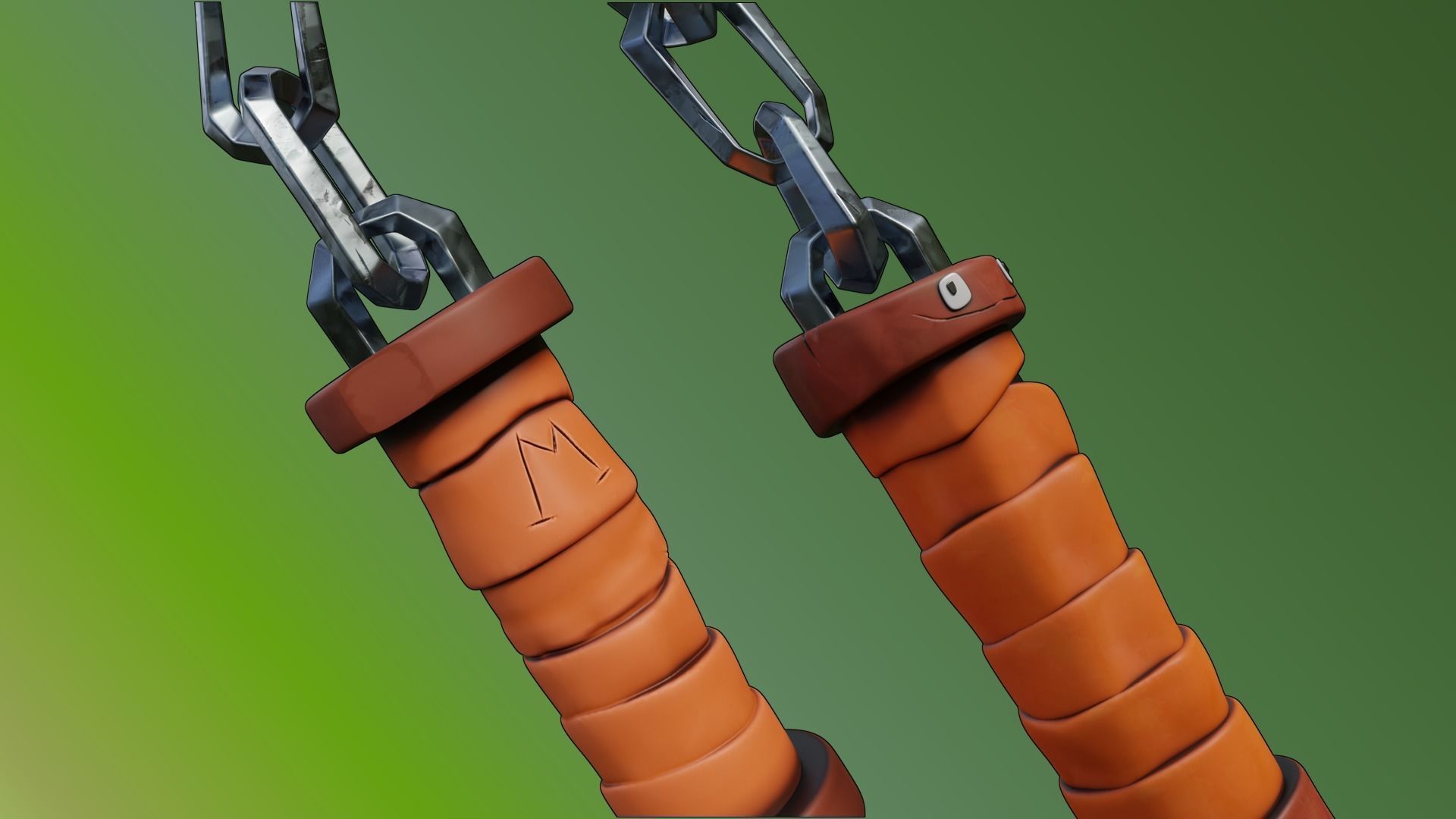 TEENAGE MUTANT NINJA TURTLES MICHELANGELO NUNCHAKU TMNT COSPLAY 3D ...