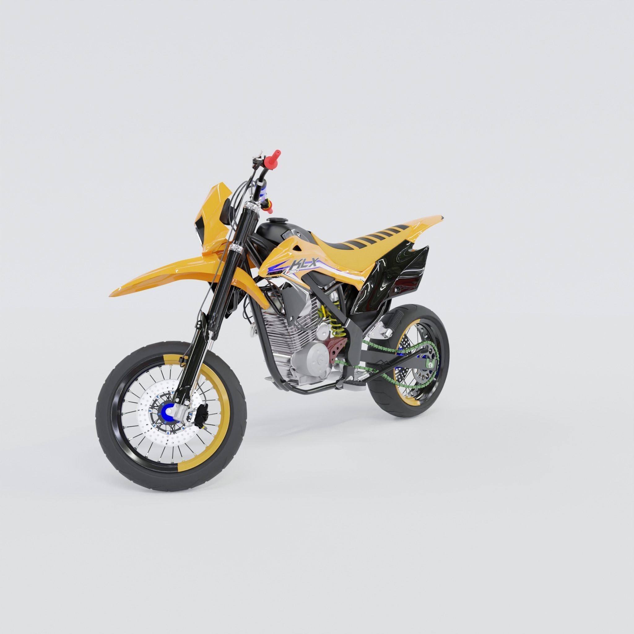 kawasaki KLX 150BF 3D model | CGTrader