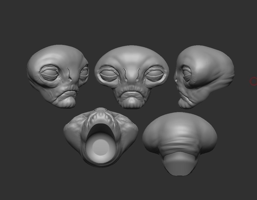 Alien Head- Headsculpt for Action Figures 3D model 3D printable | CGTrader