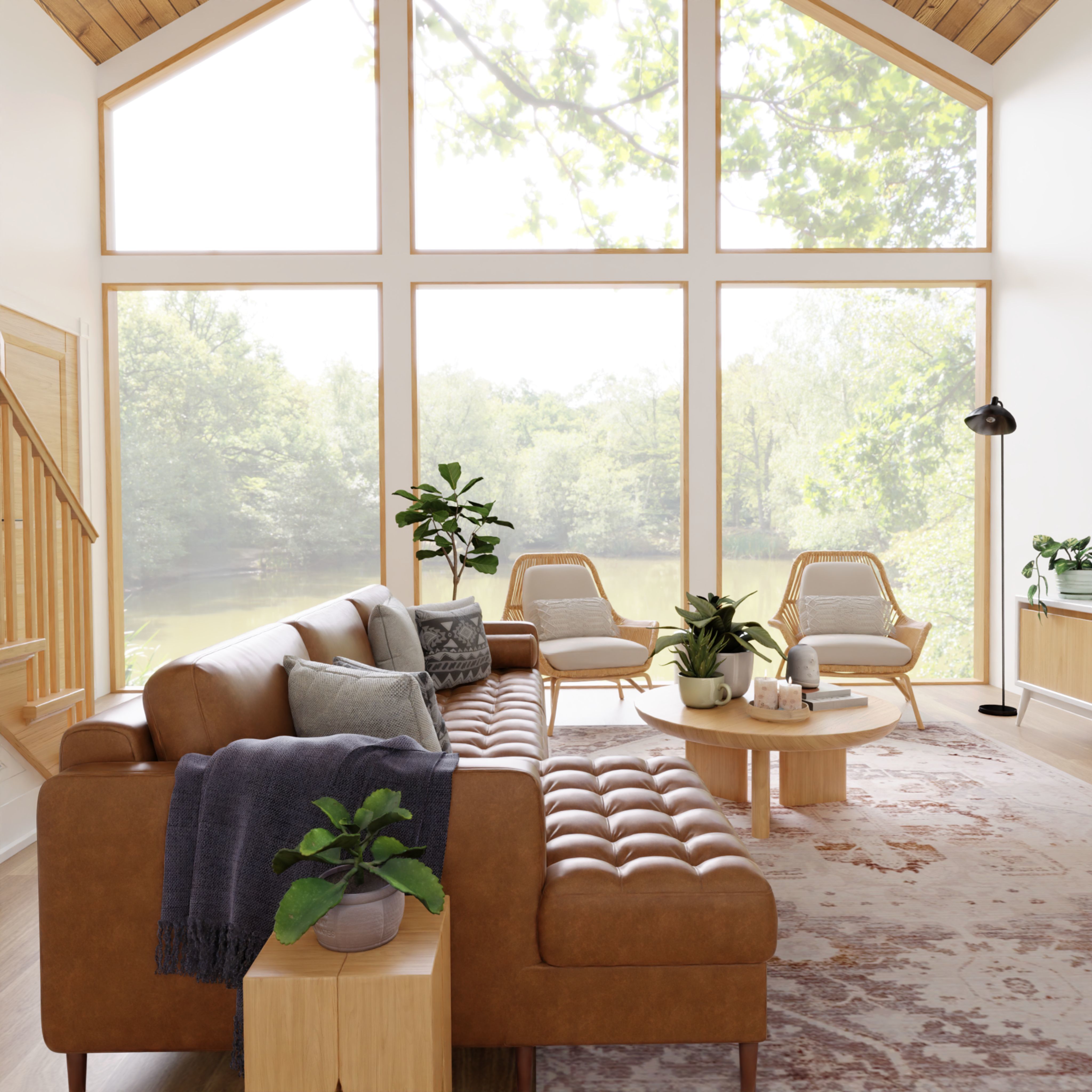 Living Room 6 Blender Scene 3D model rigged | CGTrader