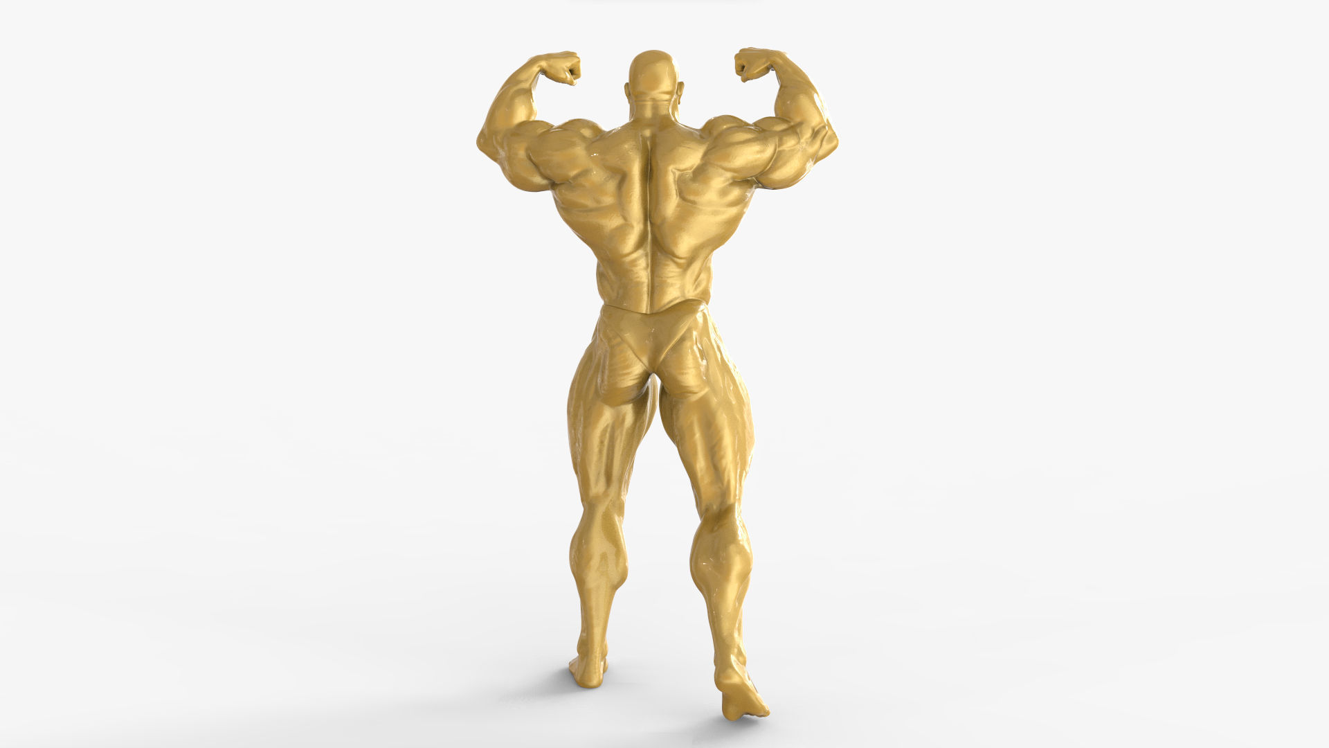 Bodybuilder Figurine Trophy 3D model 3D printable | CGTrader