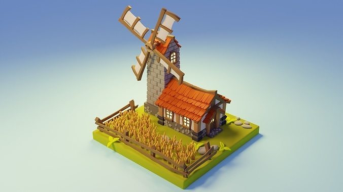 3D model Farm house VR / AR / low-poly | CGTrader