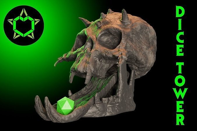 Skull Dice Tower 3d Model 3d Printable Cgtrader