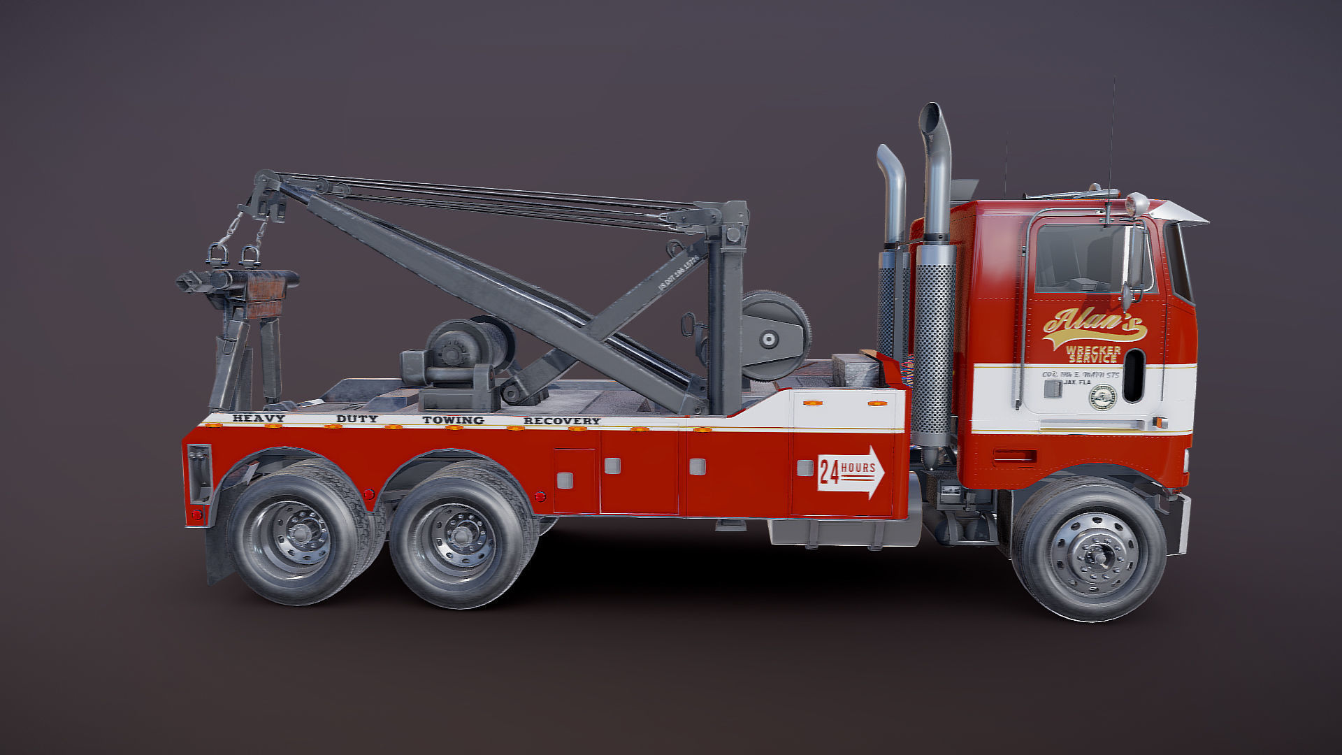 3D model Peterbilt 362 Heavy Wrecker VR / AR / low-poly | CGTrader