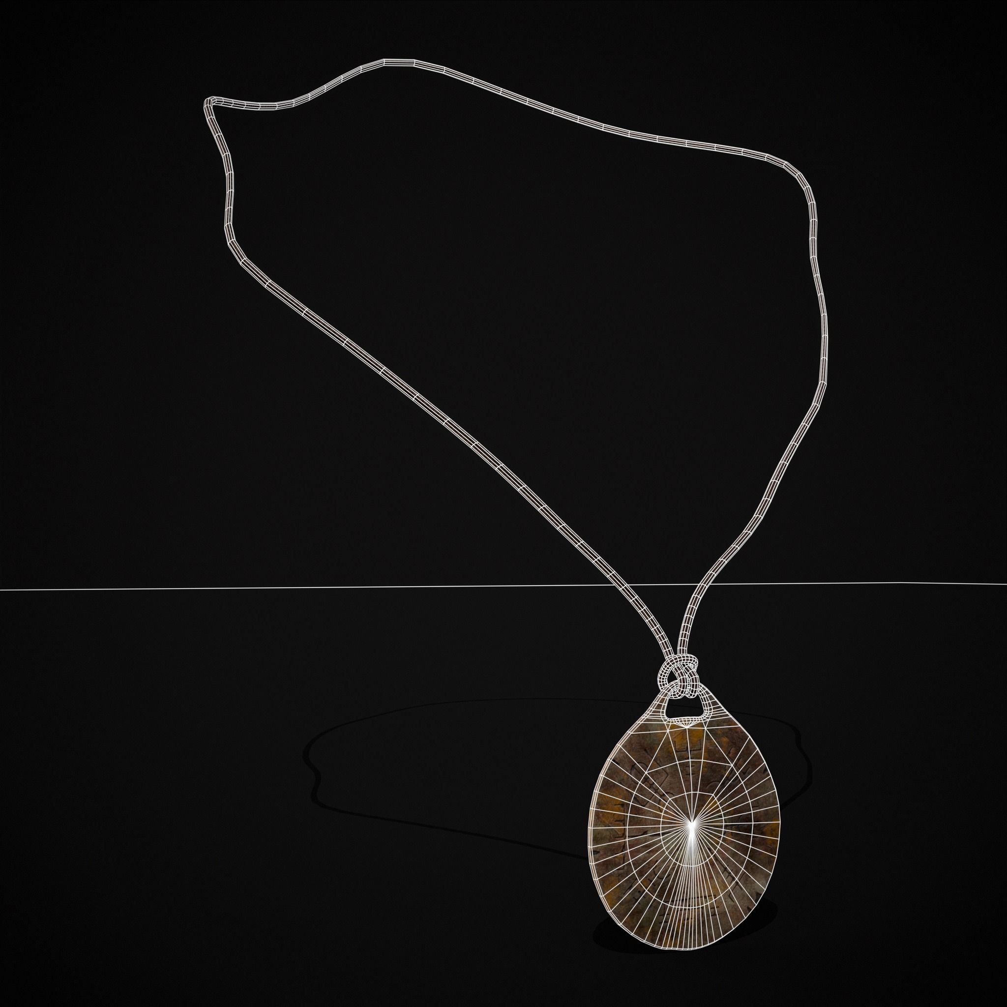 3D model Wooden Vegvisir Medallion VR / AR / low-poly | CGTrader