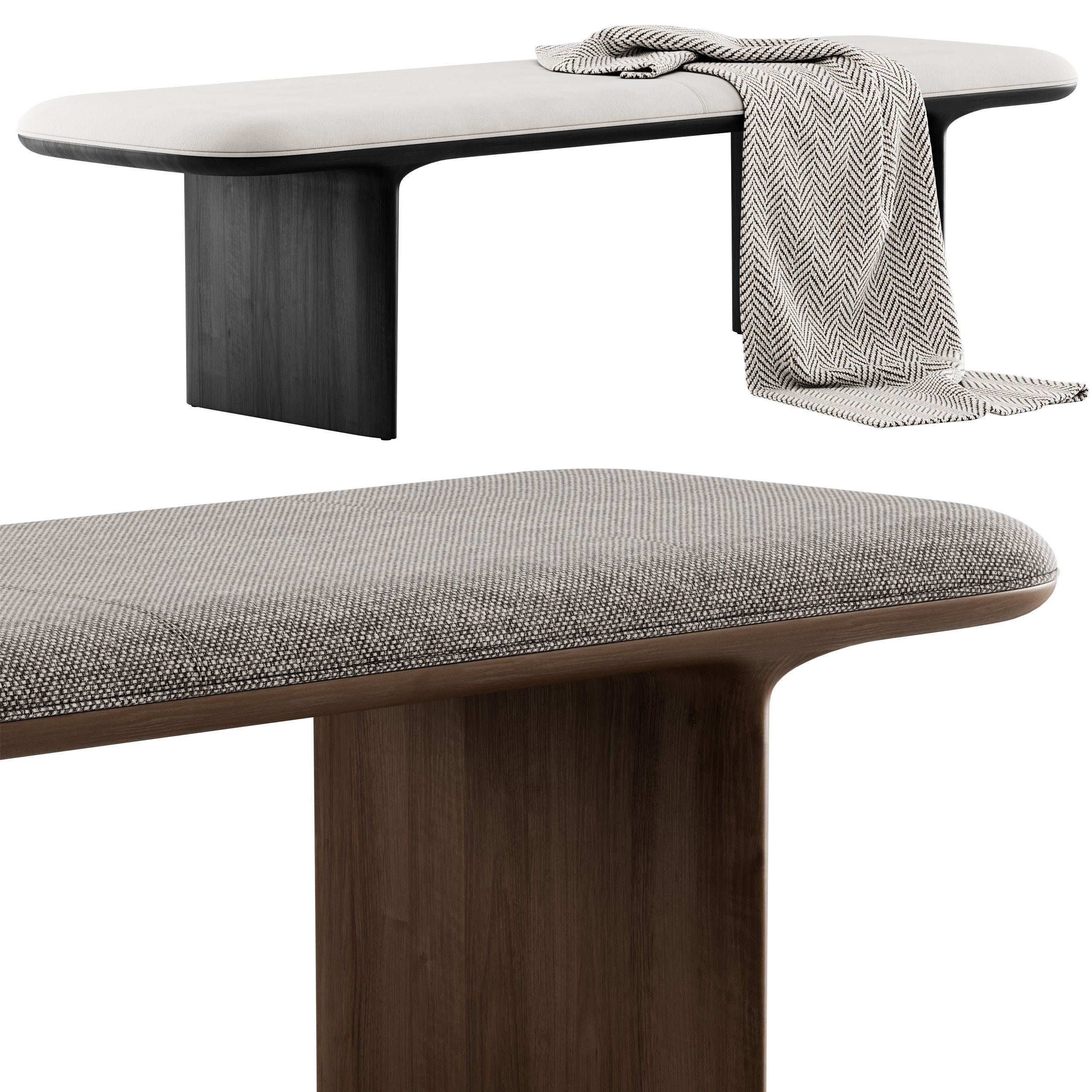 Catia Bench by Bernhardt Design 3D model | CGTrader