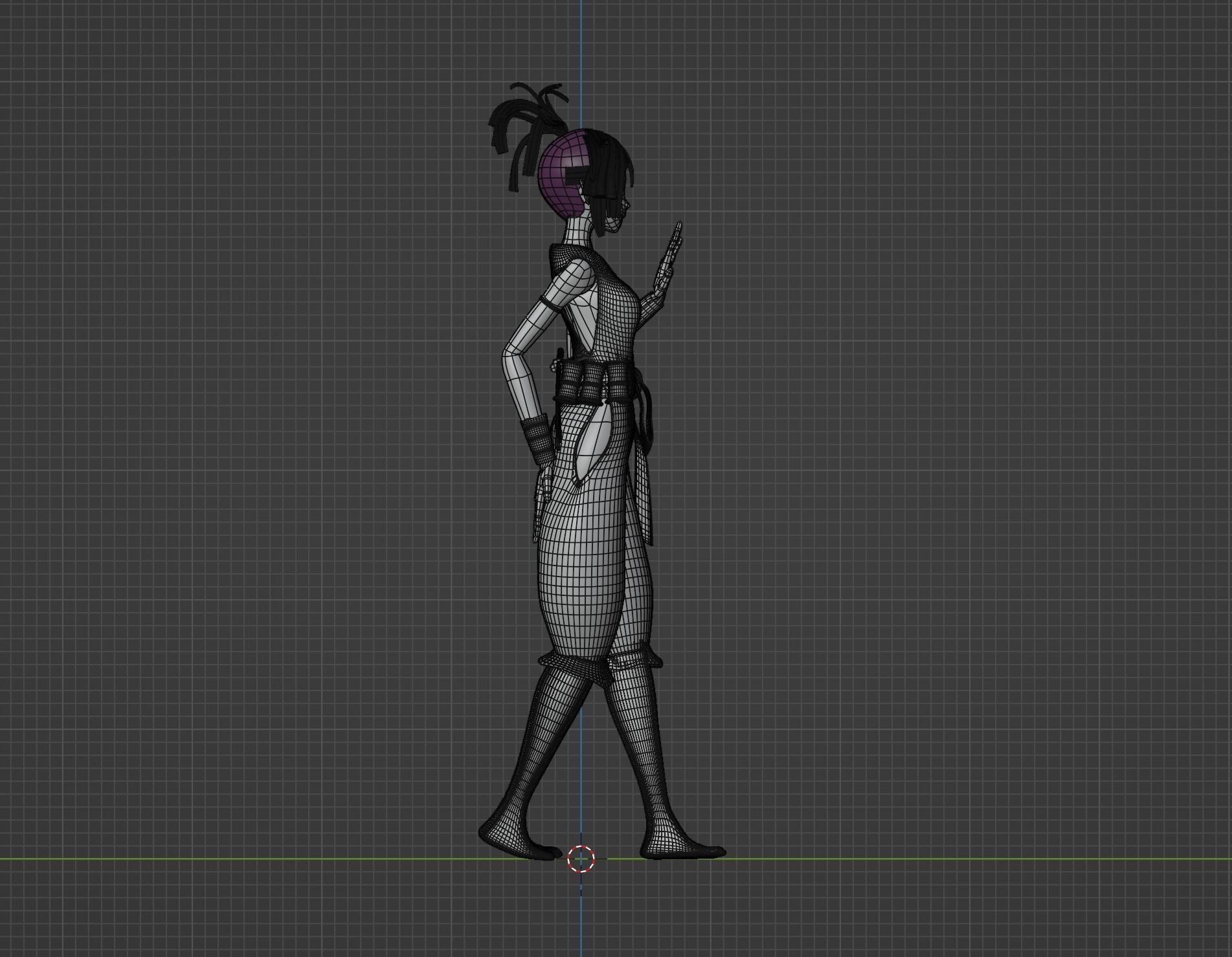 Yuzuriha Hells Paradise 3d Model Rigged Cgtrader