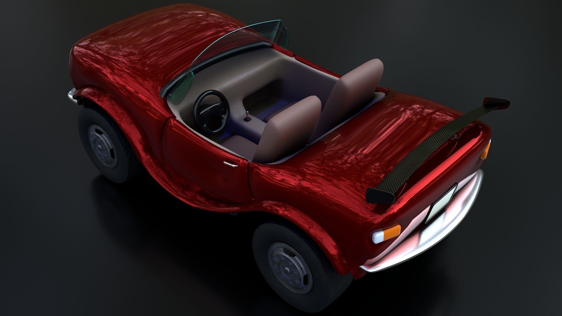 3D model Stylized Racing Car VR / AR / low-poly | CGTrader