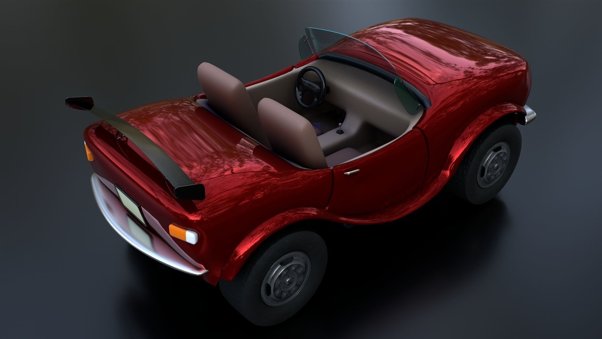 3D model Stylized Racing Car VR / AR / low-poly | CGTrader