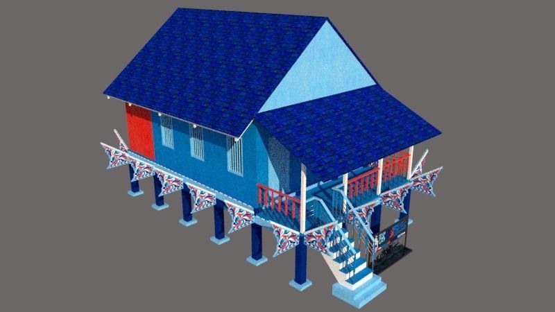 SULUK TRADITIONAL HOUSE SABAH free 3D model 3D printable | CGTrader
