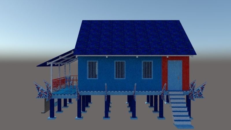 SULUK TRADITIONAL HOUSE SABAH free 3D model 3D printable | CGTrader