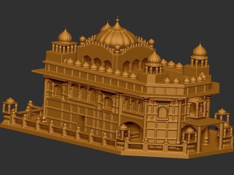 Golden Temple 3D model 3D printable | CGTrader
