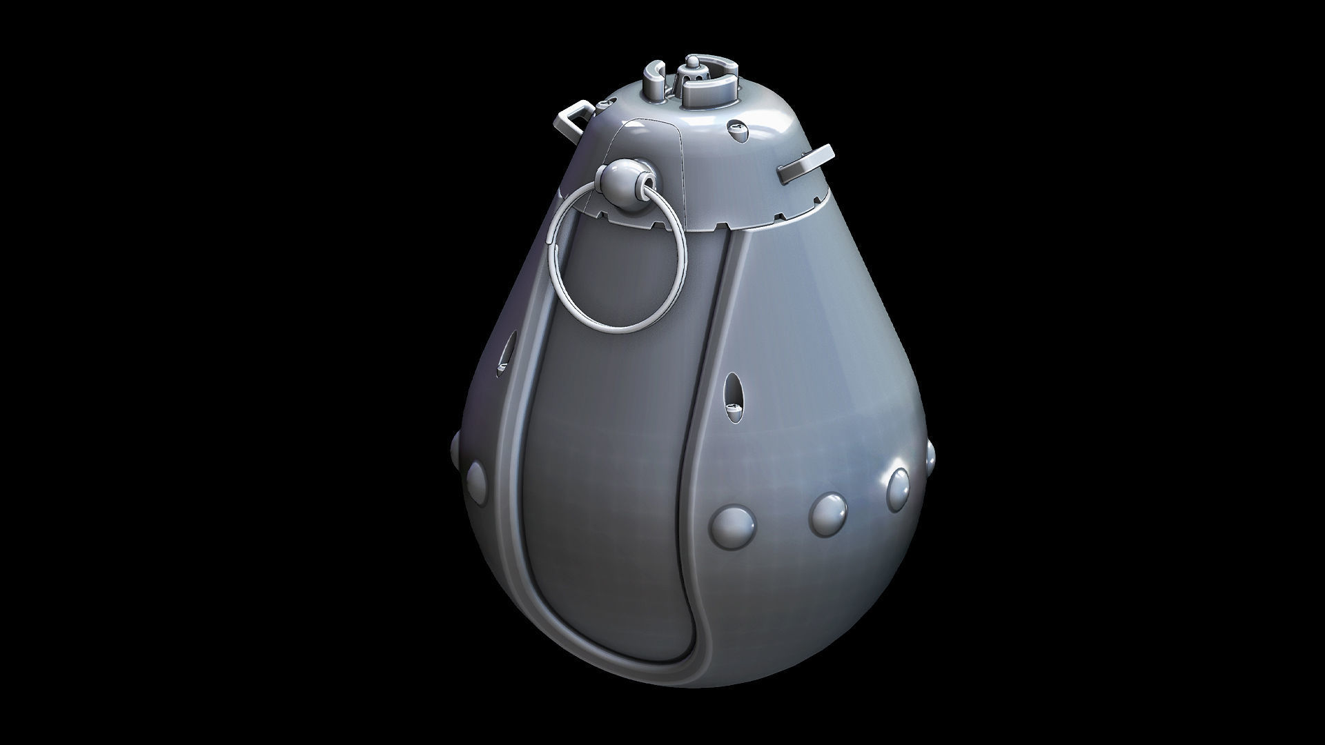 Sci-Fi Grenades Set 3D model | CGTrader