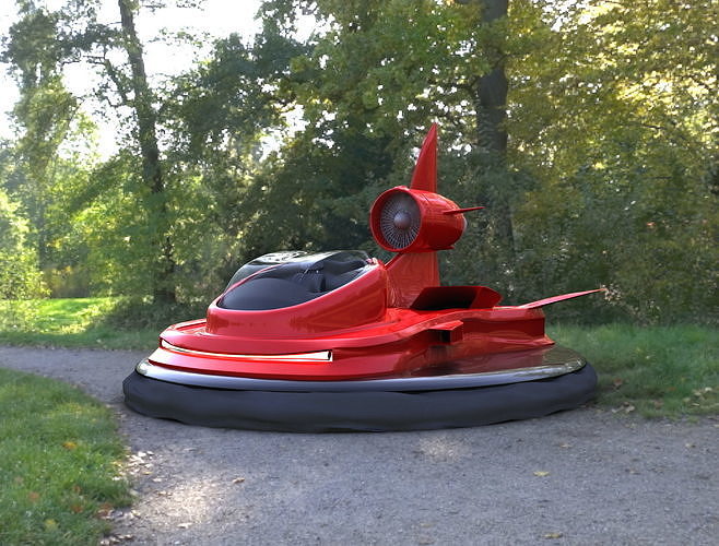 Futuristic Jet Hover Vehicle 3D model | CGTrader