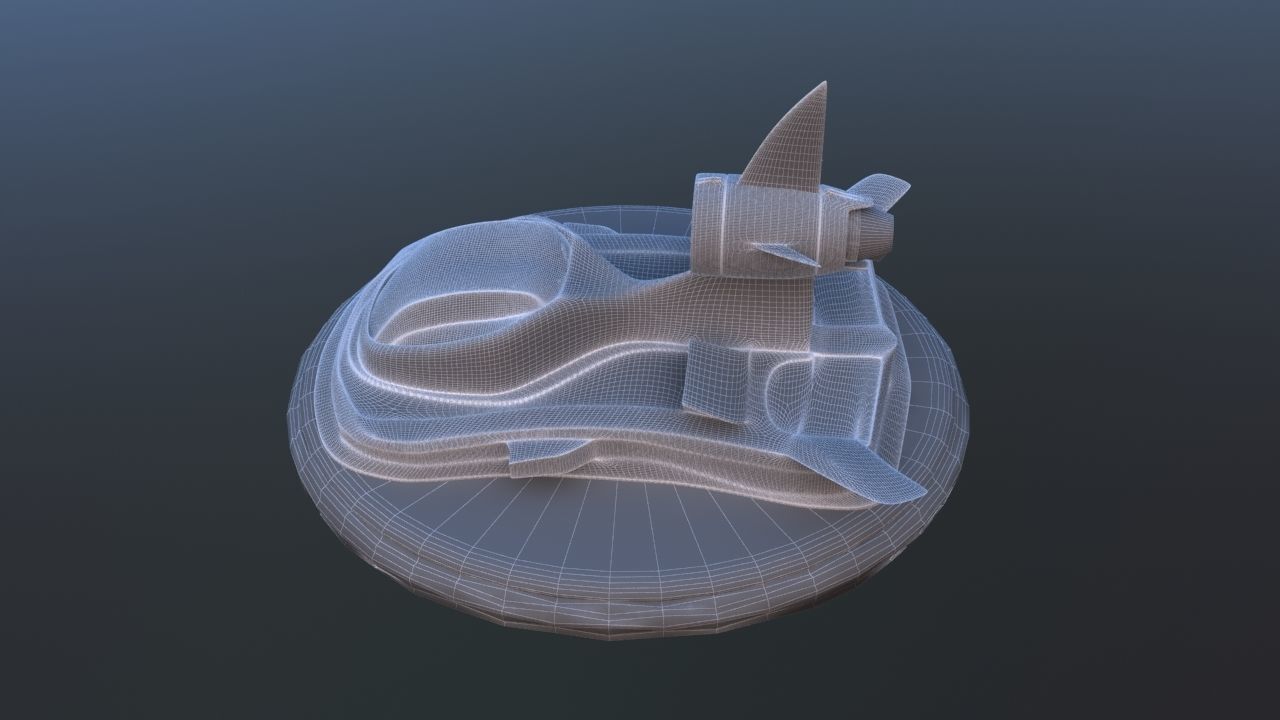 Futuristic Jet Hover Vehicle 3D model | CGTrader