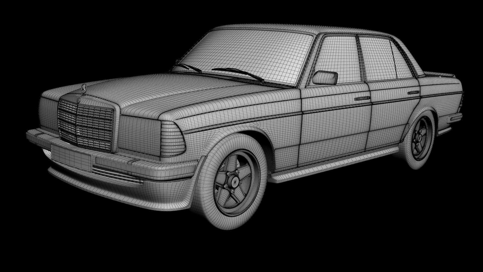 Mercedes-Benz W123 AMG 3D model | CGTrader
