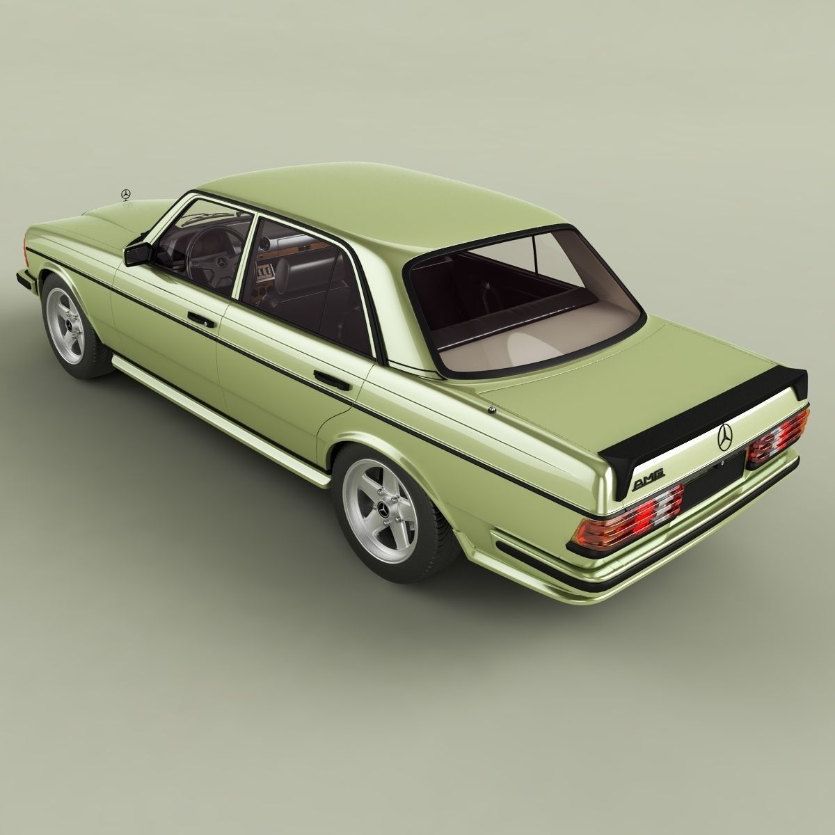 Mercedes-Benz W123 AMG 3D model | CGTrader