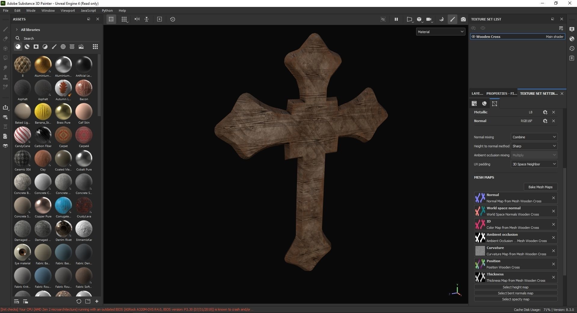 3D model Wooden Cross 3D Model VR / AR / low-poly | CGTrader
