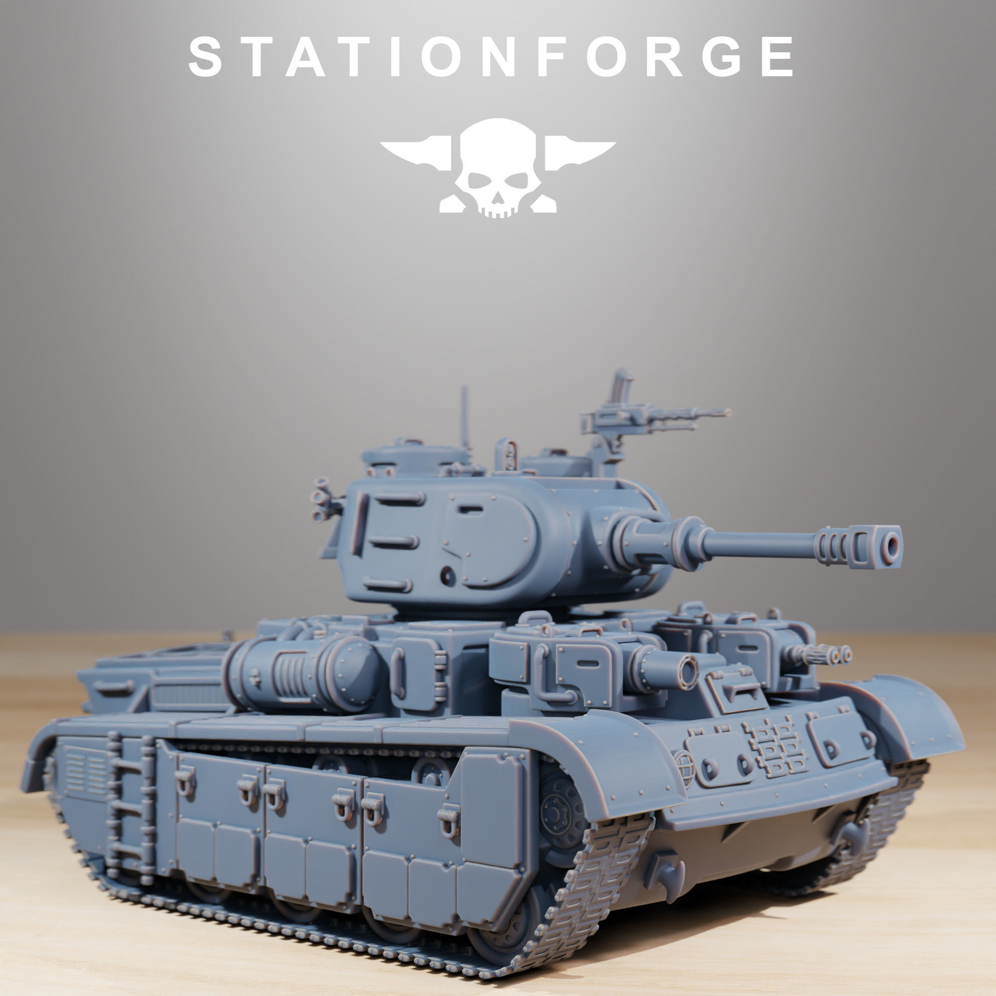 GrimGuard Heavy Battle Tank 3D model 3D printable | CGTrader